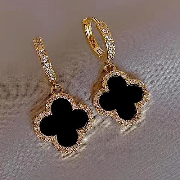 Jewelry | Crystal Clover Earrings | Poshmark